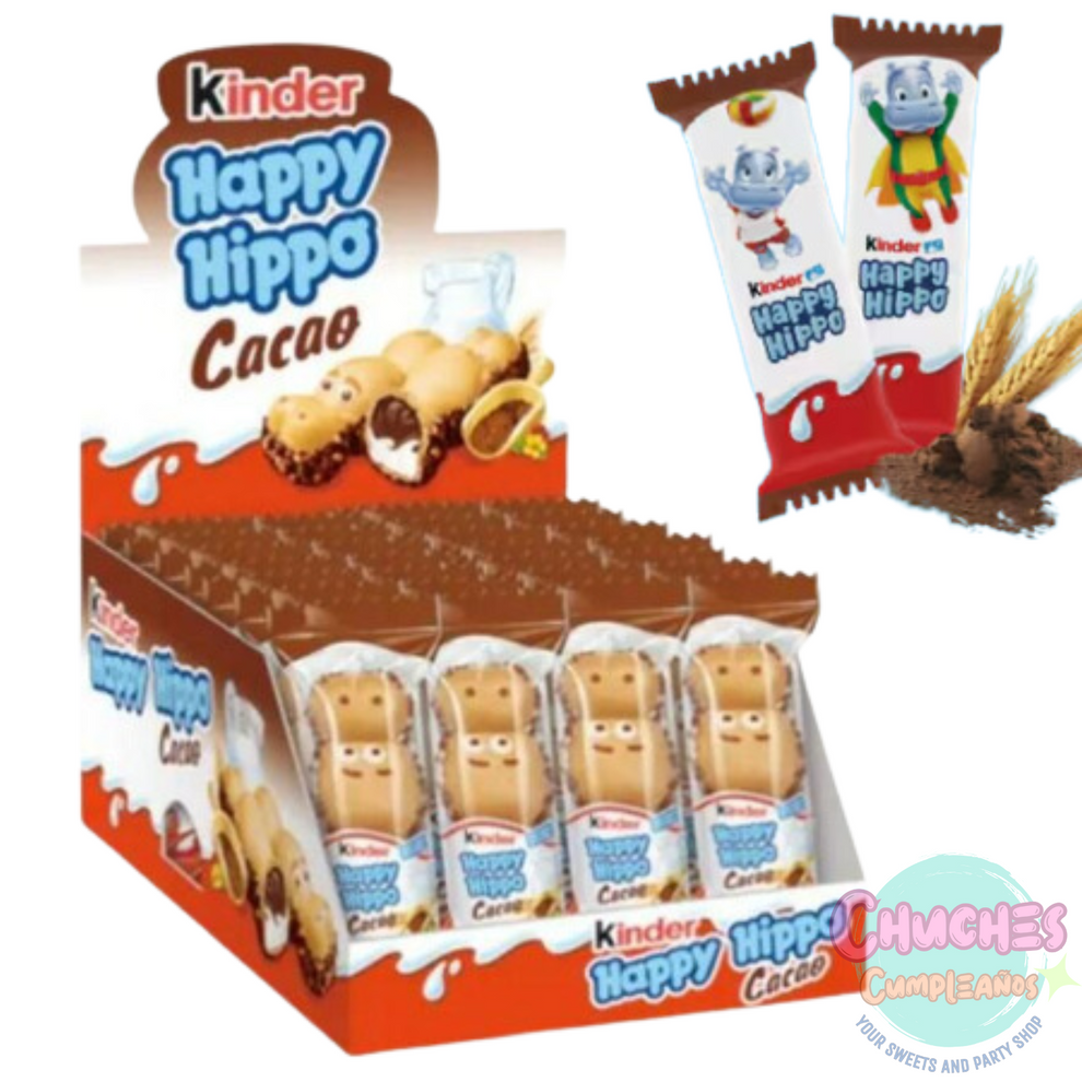 Kinder Happy Hippo cacao caja 28 unidades - Chuches Cumpleaños ...